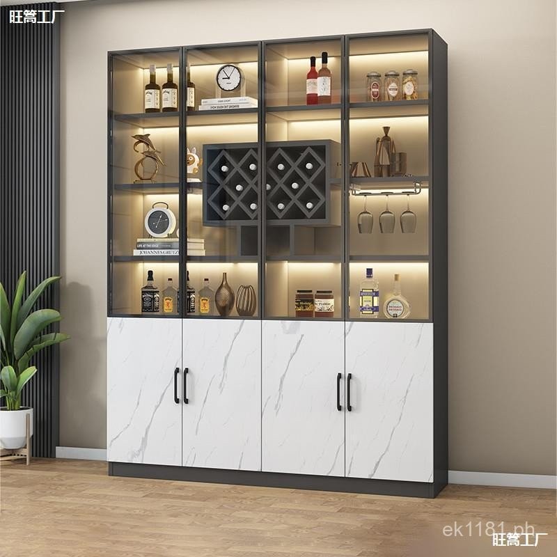 Storage Cabinet Light Luxury Wall-Mounted Modern Simple Display Cabinet ...