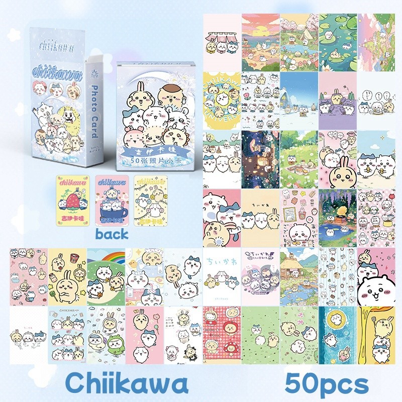 50-92pcs Manga Manhwa K-On! Chiikawa Under the Night Laser Holographic ...