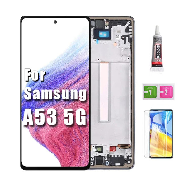 AMOLED with Frame For Samsung Galaxy A53 5G A536 LCD Display With Touch ...