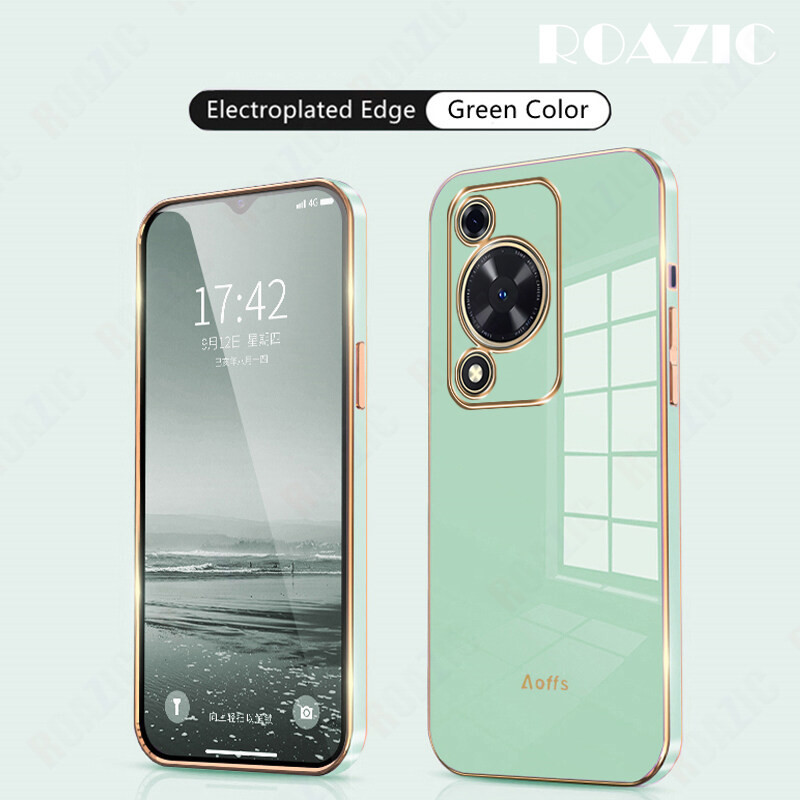 Phone Case for Huawei Nova Y72 Straight Electroplate Edge Casing Soft ...