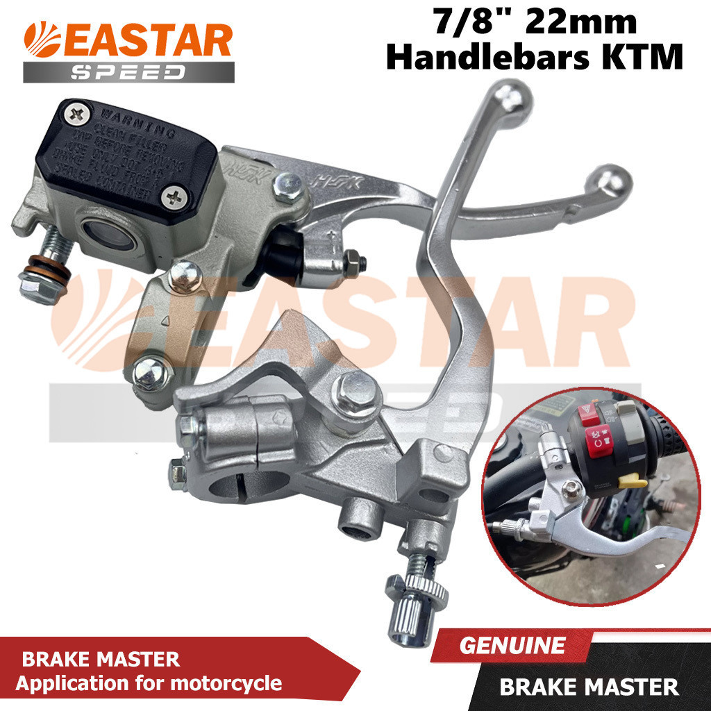 Raider Xrm 110 125 RS125 Brake Master 7/8" 22mm Handlebars KTM Cylinder Brake Clutch Lever CR ...