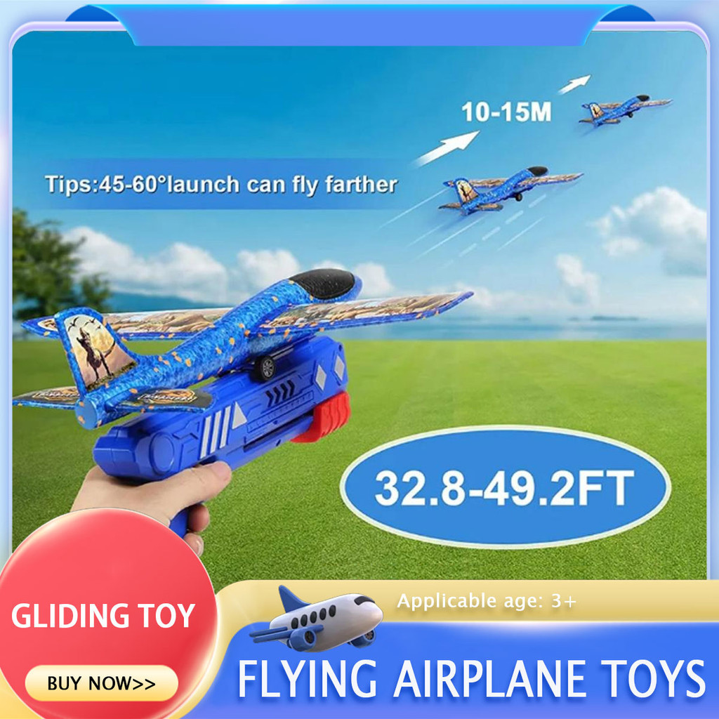 Airplane Glider Flight Launcher Kids Airplane Toys Outdoor Airplane ...