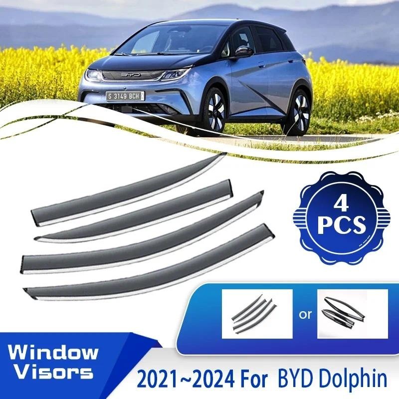 For BYD Dolphin EA1 2021 2022 2023 2024 Car Window Visors Waterproof ...