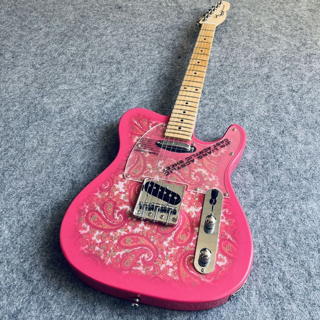 Classic 1969 Fender Pink Paisley Telecaster Electric Guitar Limited ...