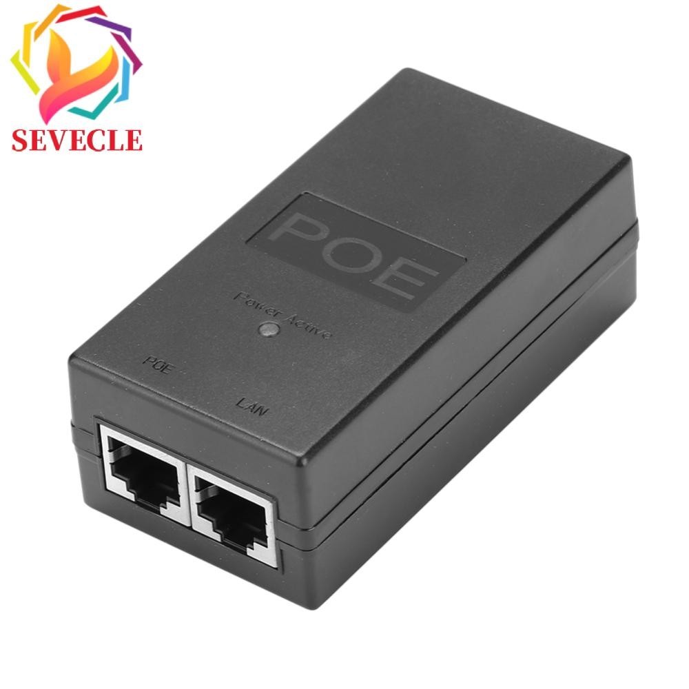 CCTV Security 24V 0.5A 24W POE Adapter Injector Ethernet power for POE ...