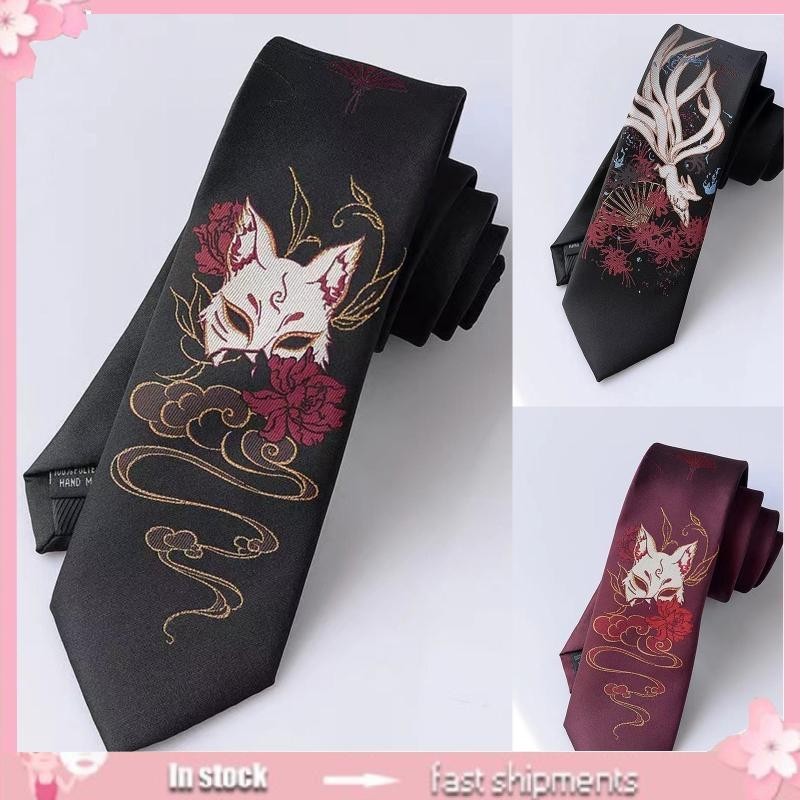 YOI Anime Fox Tie JK Uniform Tie Anime Tie Cosplay Fox JK Clothing Men ...