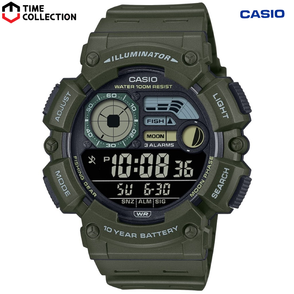 Casio WS-1500H-3B Digital Rubber Strap Watch for Men | Shopee Philippines