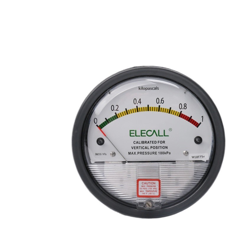 Digital display pointer differential pressure gauge positive and ...