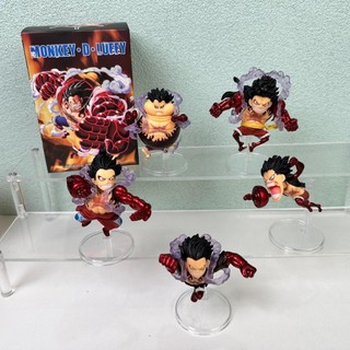 Onepiece Set 5 Luffy Gear 4 Model Super Sharp Color Box - Gagomohinh ...