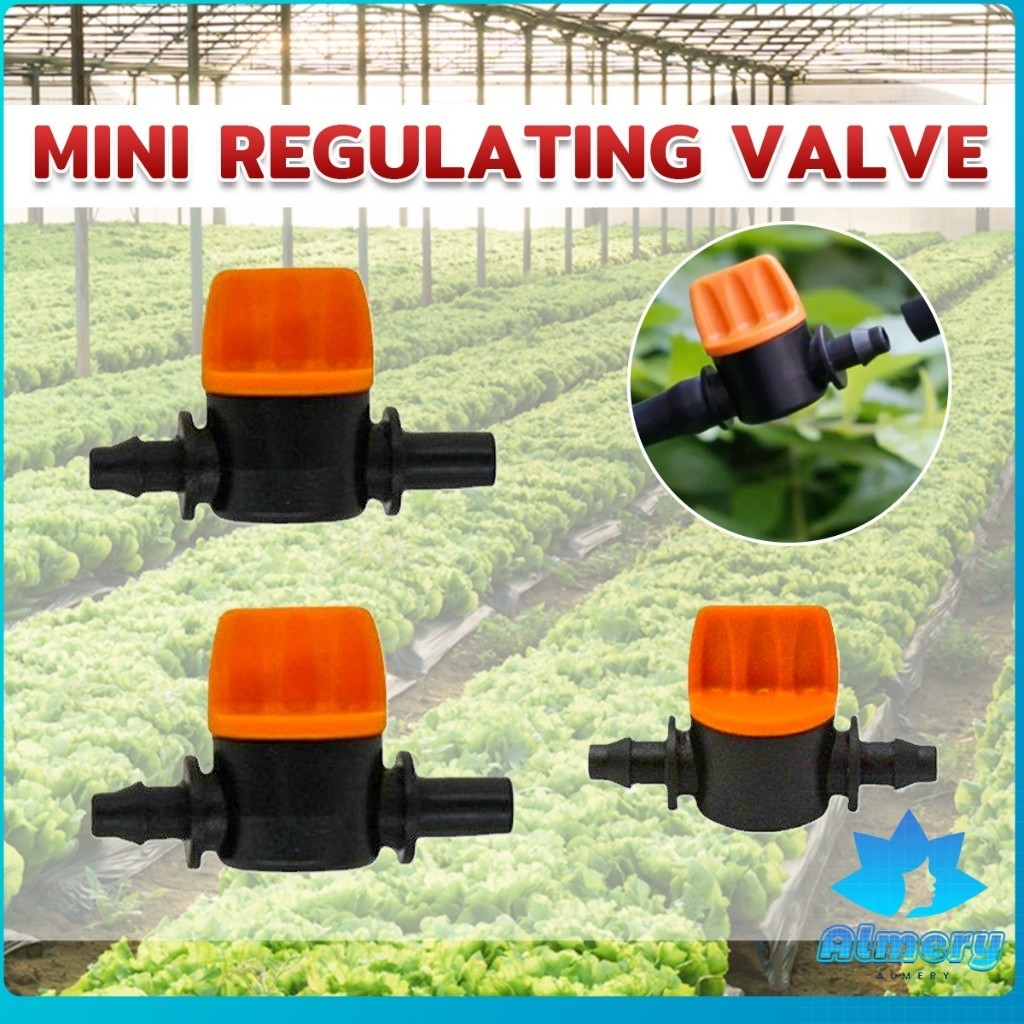 AY Mini Valve For 4/7mm Hose Irrigation Water Flow Control Valve With ...