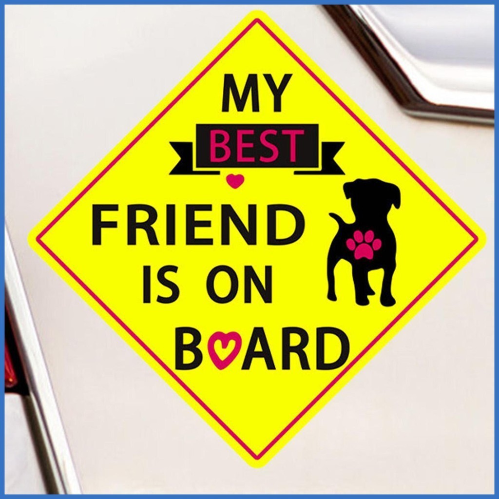 Car Letter Decals My Best Friend Is On Board Design Car Stickers And ...