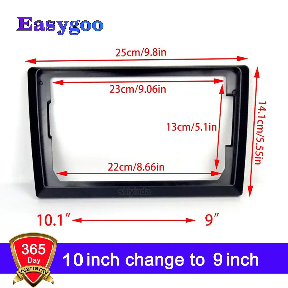 Universal Frame 10 inch change to 9 inch Fascia 2 Din Car Radio plate ...