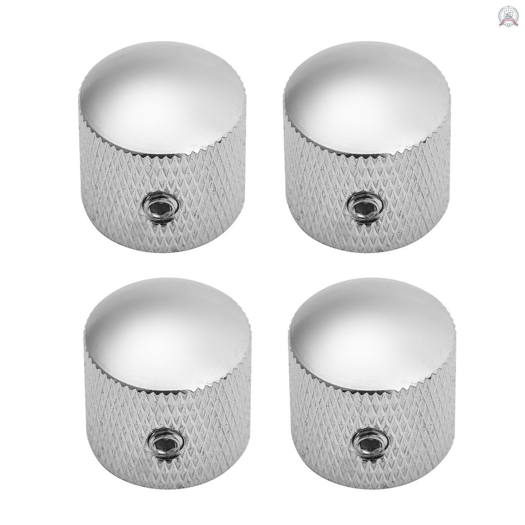 [JOY] 4pcs Metal Volume Tone Control Knob Dome Knob Set with Inner ...