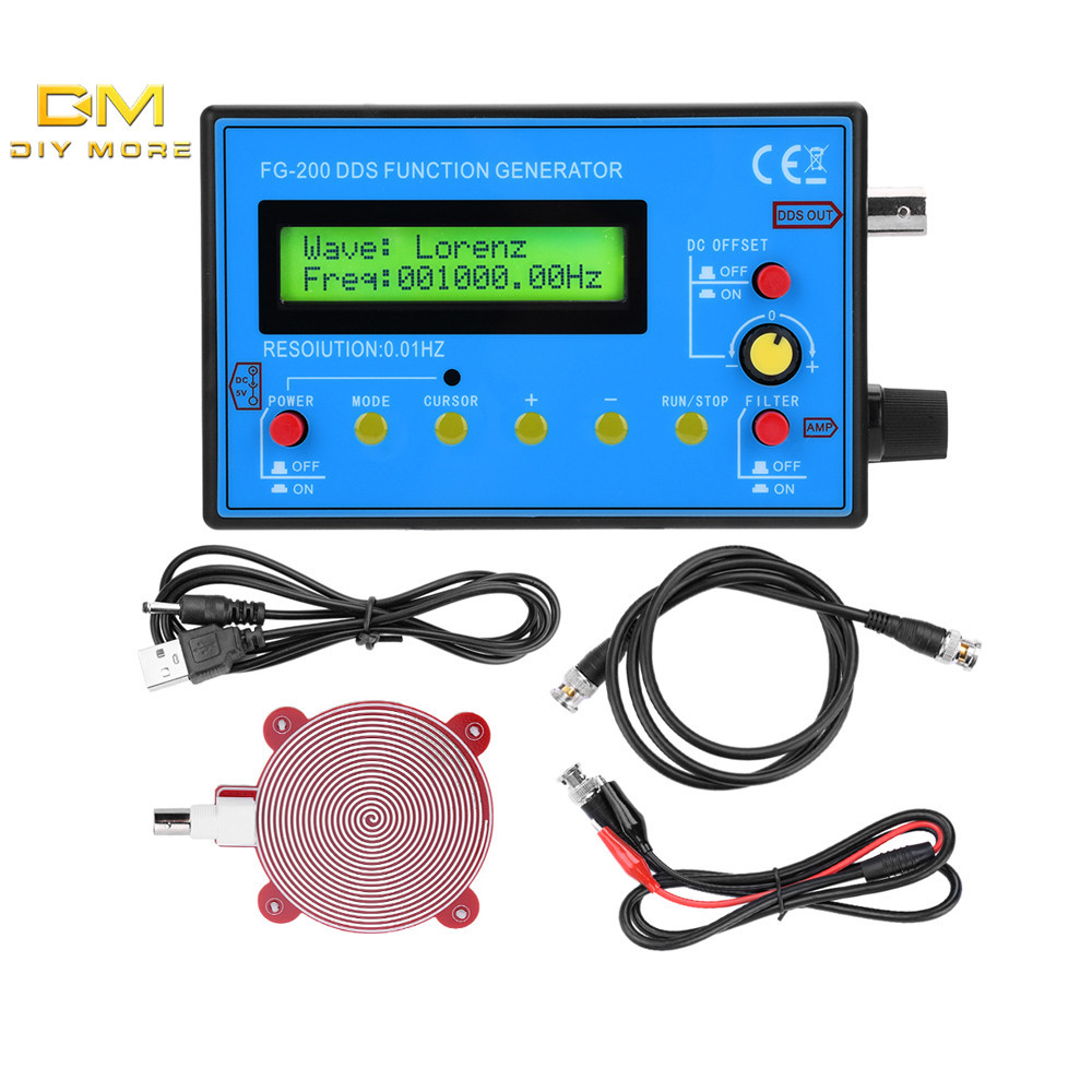 Diymore Fg 200 0 01hz 500khz Dds Function Signal Generator Frequency Signal Source Module