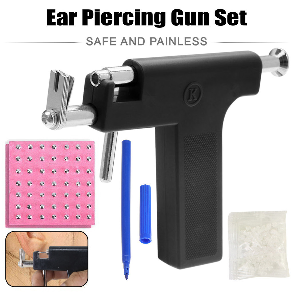 Ear punching gun ear piercing tool kit Earring gun tool kit Ear nose ...