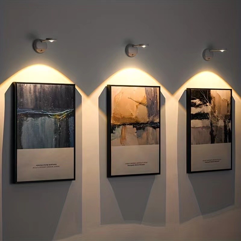 Intelligent Induction Wall Lamp USB Rechargeable Picture Light Led ...