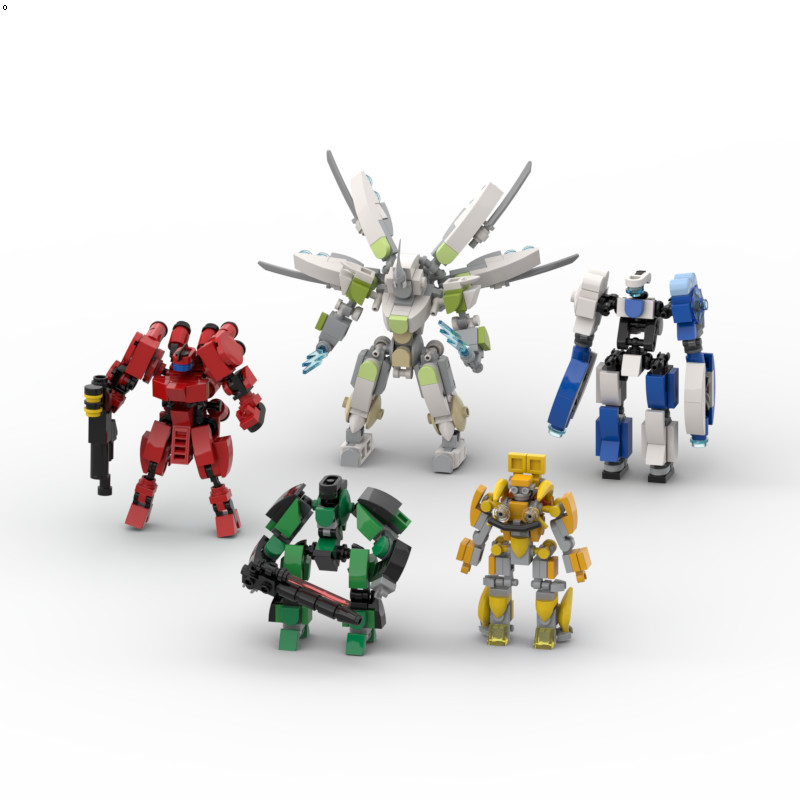 Small Small Outer Bone Mecha Total Series MOC Building Block Model ...