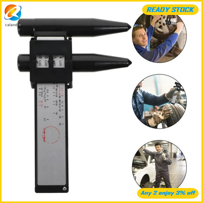 CALANDRE PCD Gauge, Rim Bolt Pattern Measuring Tool, 4 5 6 8 Holes Lug ...