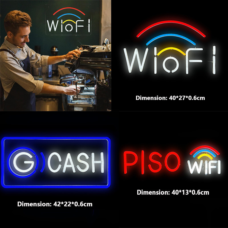 WIFI SIGN/ PISO WIFI /SIGNAGE DISPLAY BOARD /G CASH LED Sign GCASH /LED ...