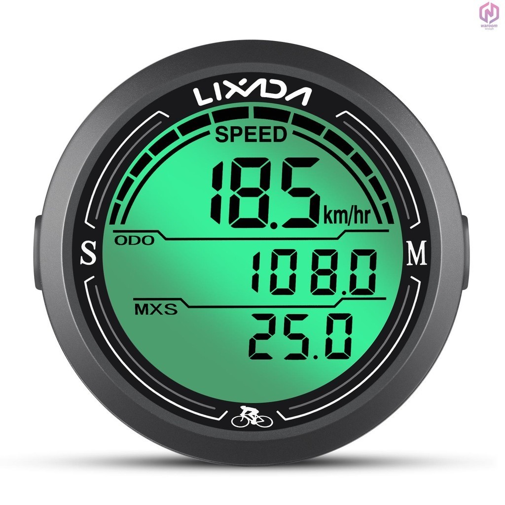 Lixada Waterproof Round Shaped Bike Computer Bike Waterproof Round ...