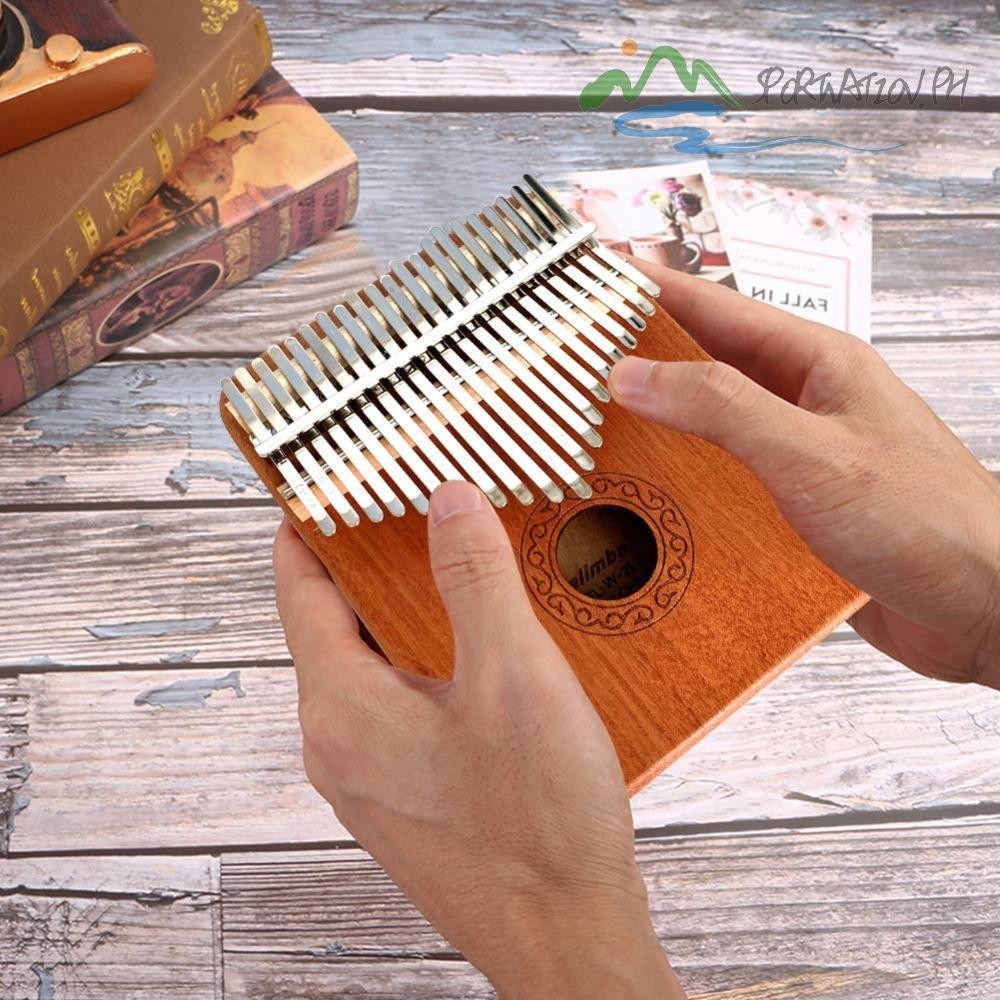 Wooden Kalimba 21 Key Finger Thumb Piano Mbira Acacia Musical ...