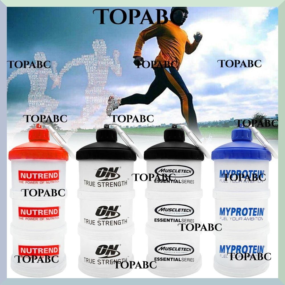 TOP Protein Powder Bottle Multilayer Nutrition Storage Container ...