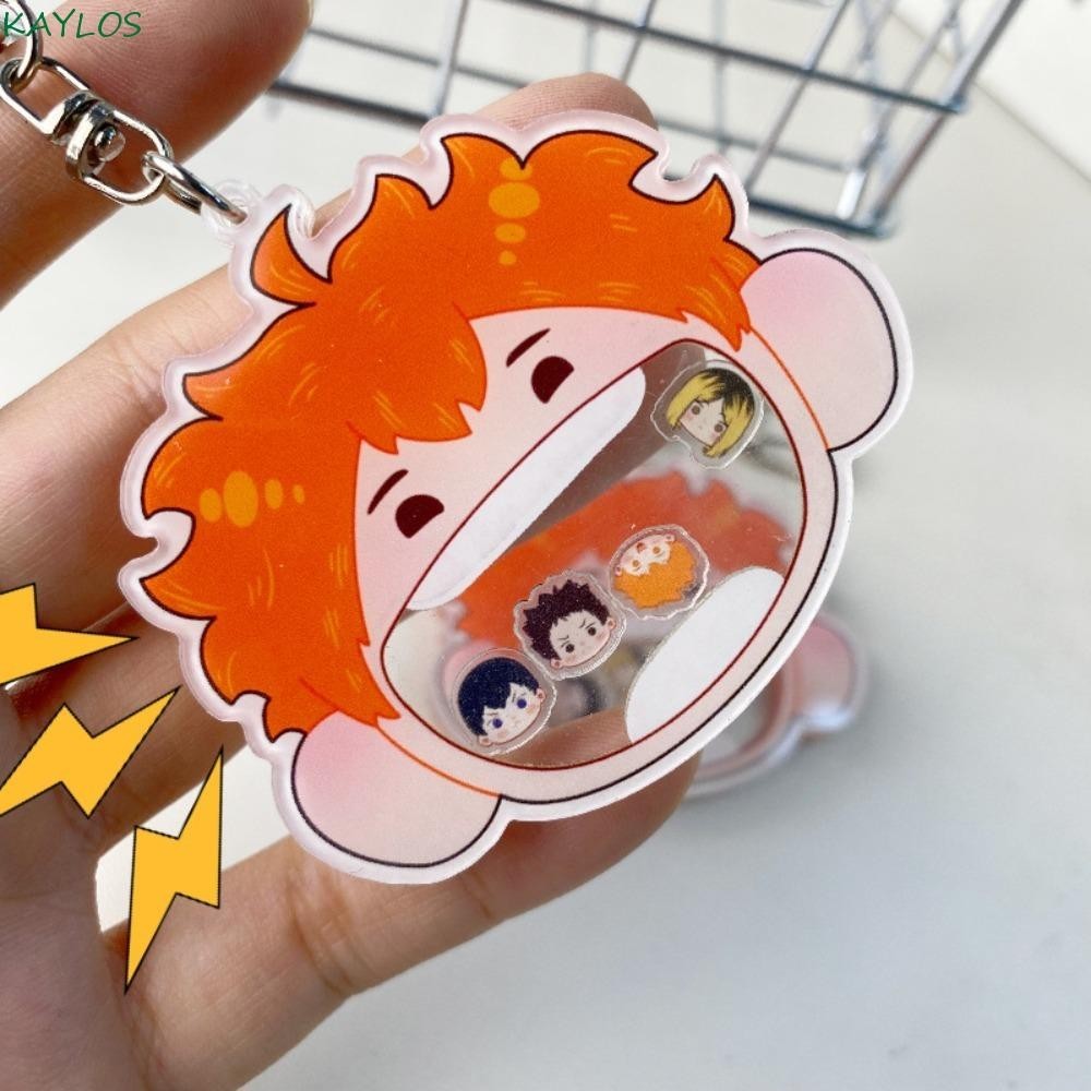 KAYLOS Haikyuu Anime Keychain, Cartoon Kawaii Shoyo Hinata Keyring, Car ...