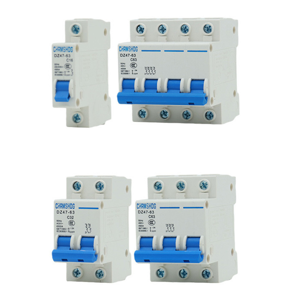 DZ47-63 6A 10A 16A 20A 25A 32A 40A 50A 63A 1P 2P 3P 4P AC 230V Or 400V Mini Circuit Breaker MCB ...