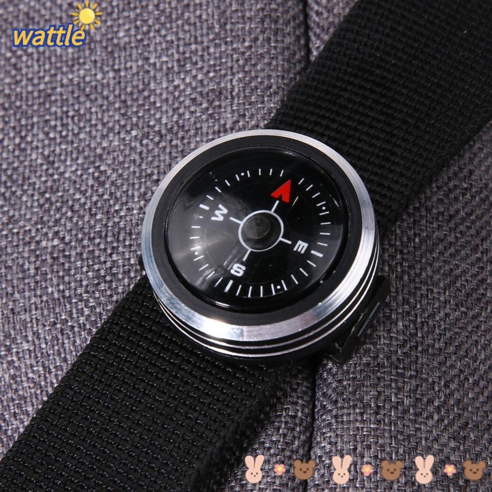 WATTLE Watch Compass, Aluminium Alloy Detachable Umbrella Rope Compass ...
