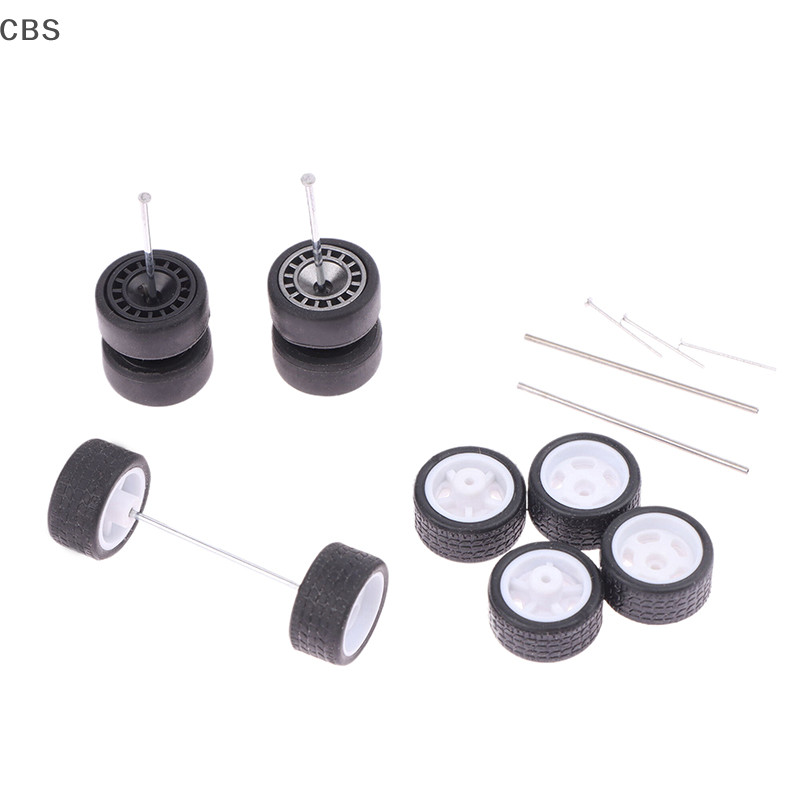 CBS 1Set DIY Racing Vehicle Toys 1:64 Car Wheels For Rubber Tire With ...