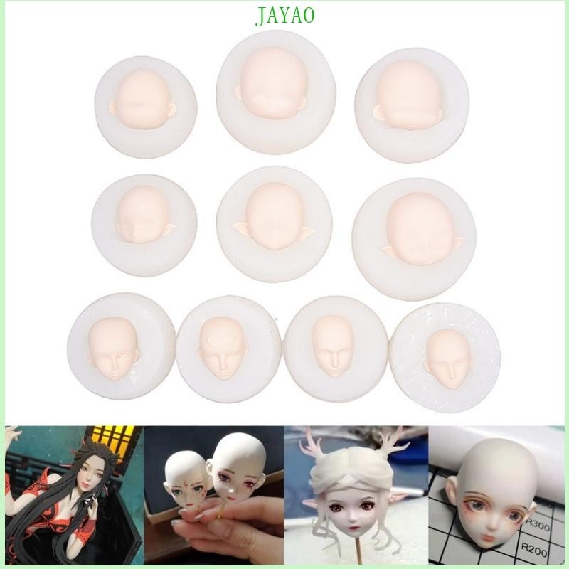 JAYAO Face Moulds Model Fairy Head Mold Making Cake Clay Resin Soap ...