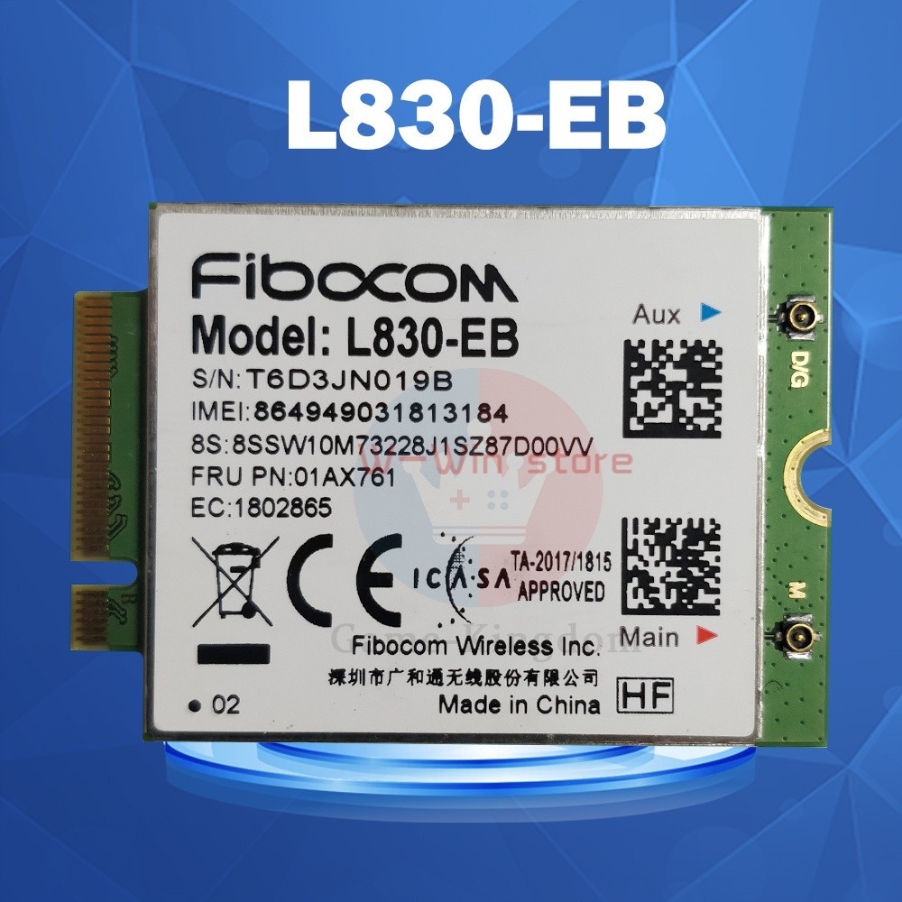 RR+`Fibocom L830-EB WWAN Card For Lenovo Thinkpad X280 T480 T580 P52s ...