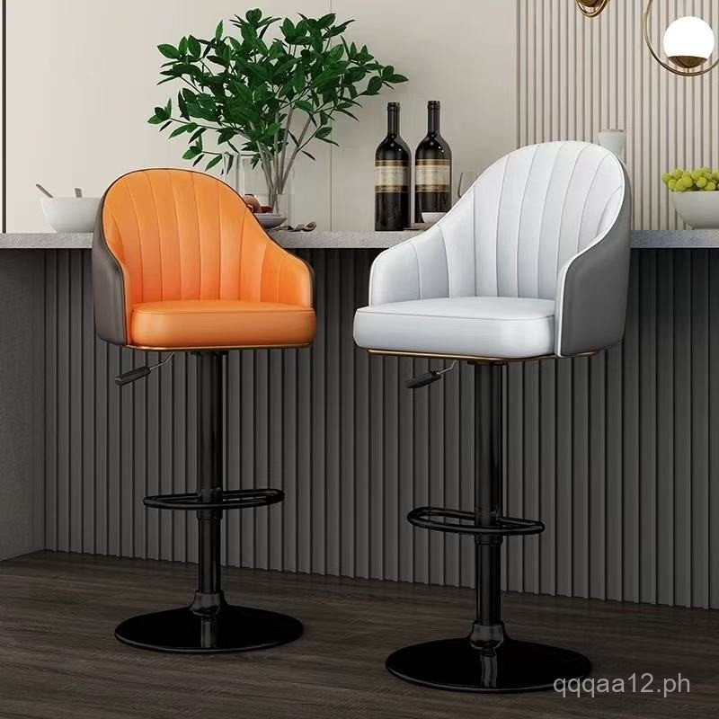 Luxury Bar Stool with Adjustable Height and Swivel Function, Modern ...