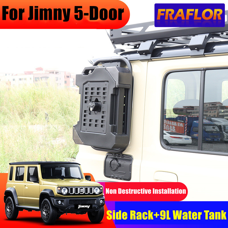 For 5 Door JIMNY Expansion Side Rack + 9L Spare Water Tank for 2019 ...