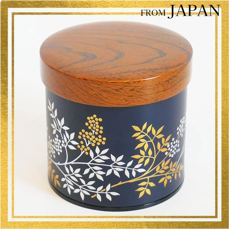 Stylish Japanese Tea Canister - 150g Capacity, Cute Nanten Design ...