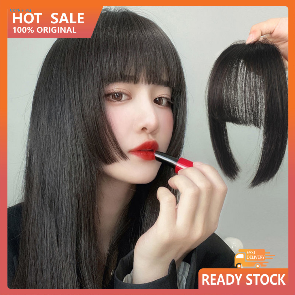 Cor Extensions Bangs Natural Match Well High Temperature Fiber Princess ...