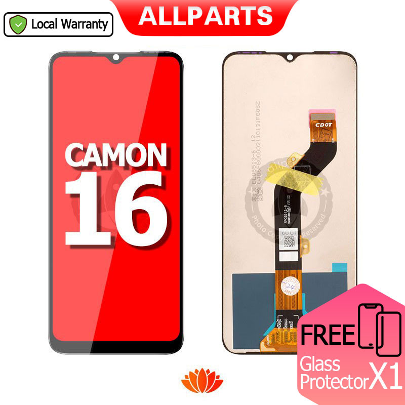 Allparts Display For Tecno Camon 16 Ce7 Ce7j Lcd Touch Screen Digitizer Replacement | Shopee ...