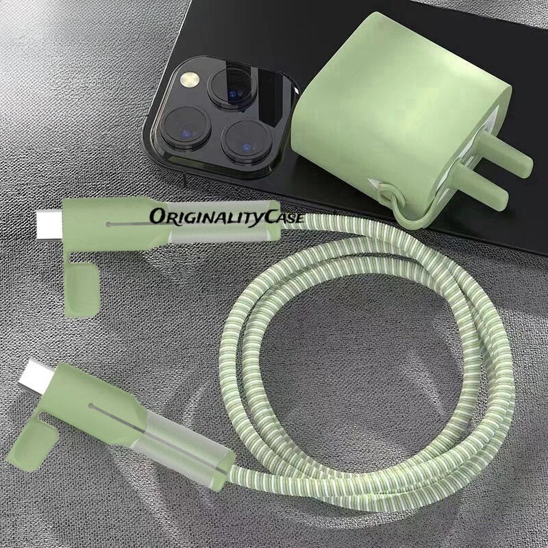 Soft Silicone iP 18/20W Charger Protector/Cord Protector for iphone ...