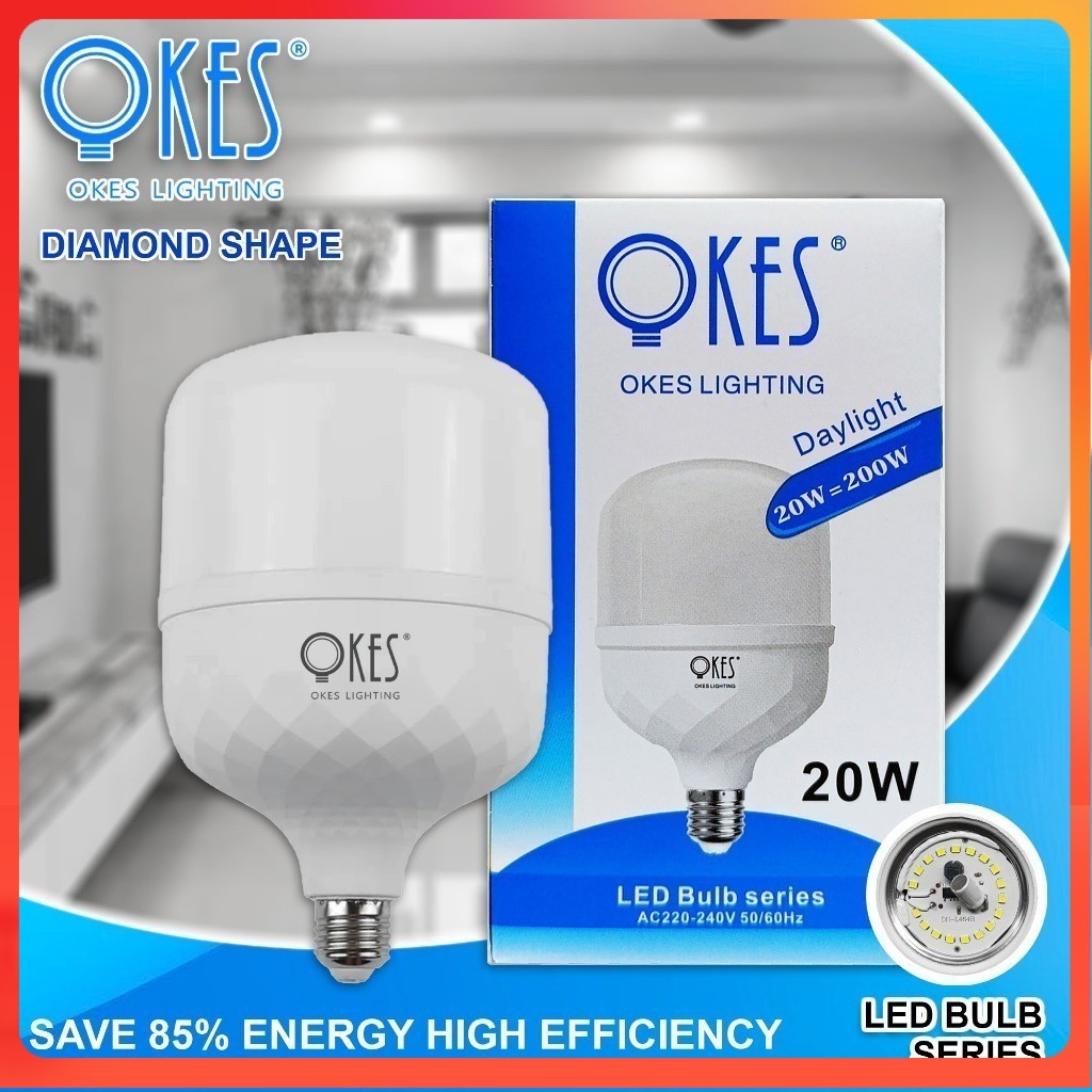 OKES 20w led bulb E27 Energy Saving Bubbles T Series LED Bulb ilaw sa ...