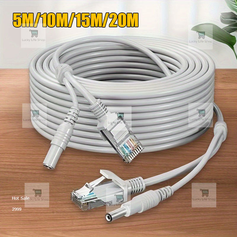 20MV380 Pro High Quality RJ45 Extension 20M Cable Ethernet IP Camera ...
