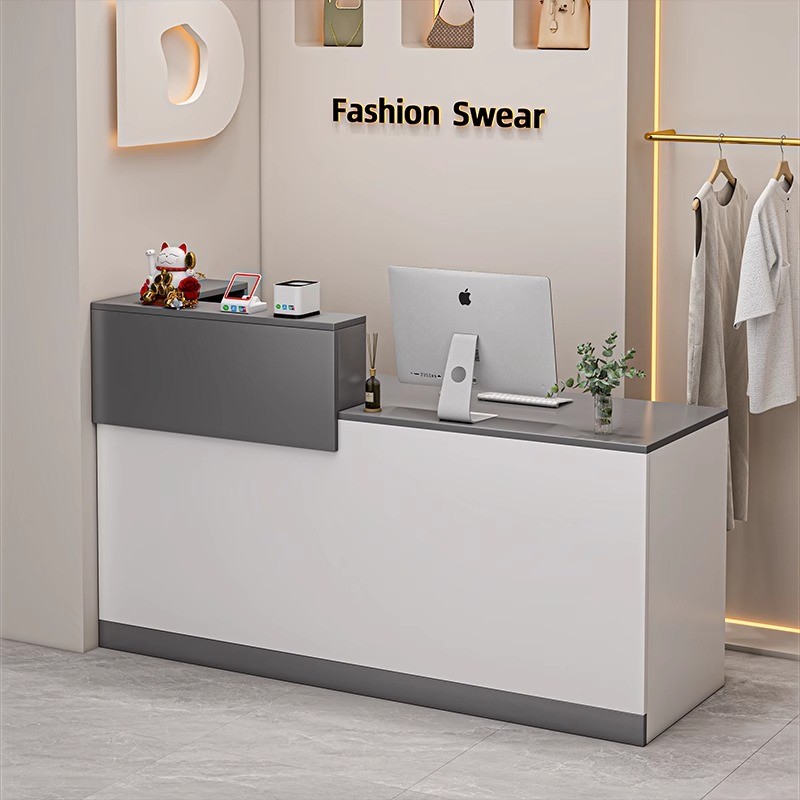 Minimalist Modern Clothing Store Cashier Counter Company Reception Desk ...
