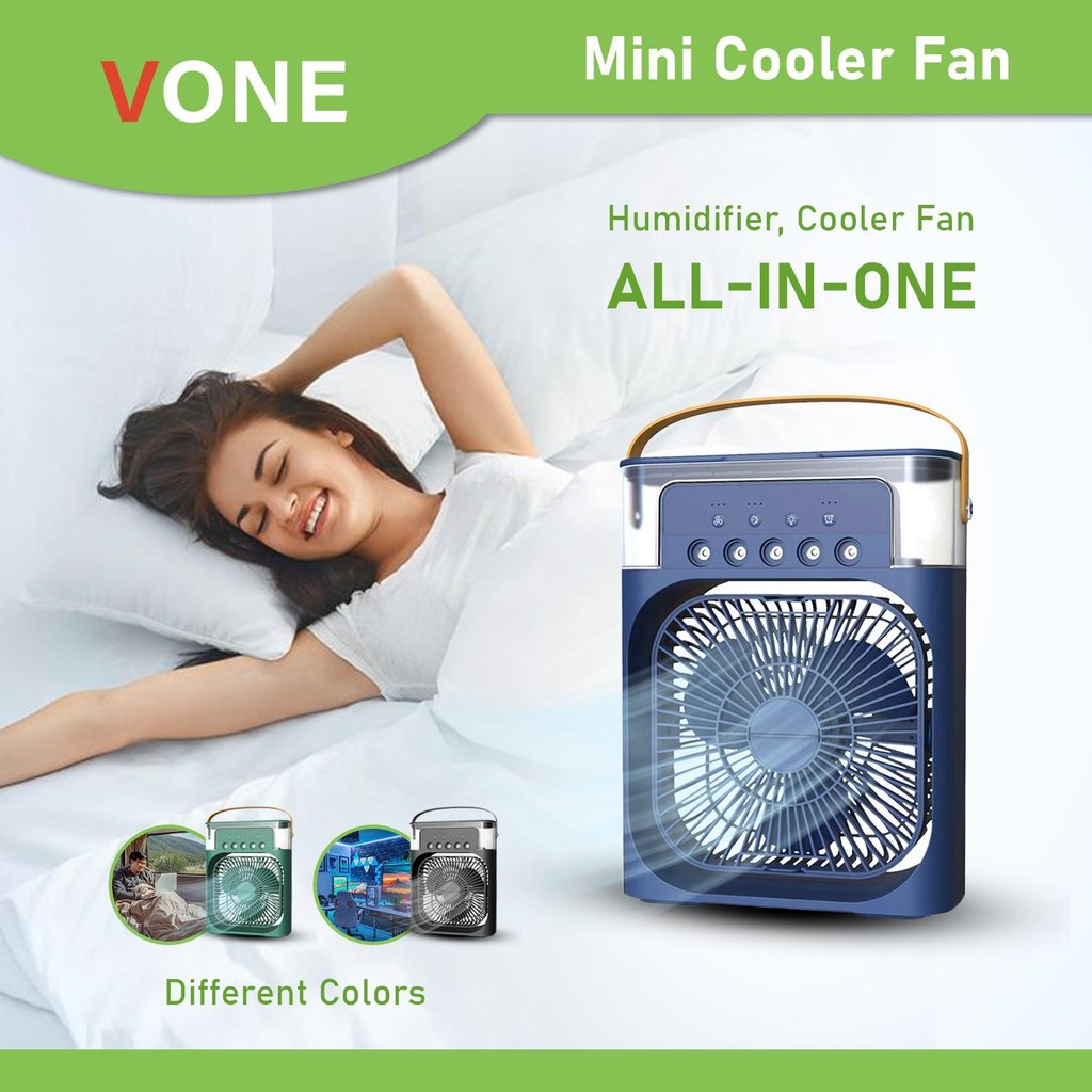 TATA ELECTRONICS NEW All in One Portable Mini Cooler Fan Air Cooling ...