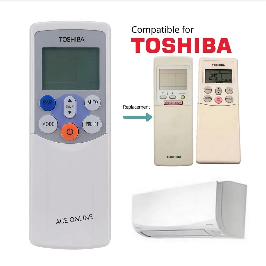 Toshiba Air Cond Aircond Air Conditioner OEM Replacement Remote Control WH-H01JE | Shopee ...