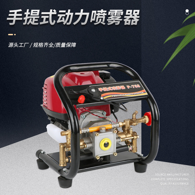 Portable Power Sprayer Agricultural High-Pressure Gasoline Sprayer for ...