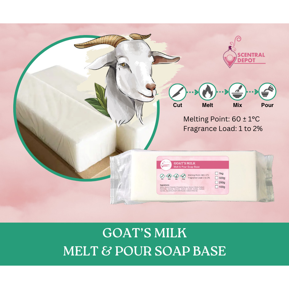 Goat's Milk Melt & Pour Soap Base 1kg, 500g, 250g, 100g | Shopee ...