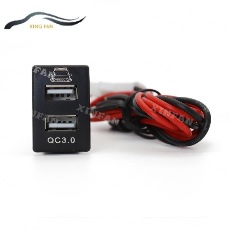 XF Quick Car Charger Socket 12V/24V QC3.0 USB Interface For Suzuki Jimny Refitting Double ...