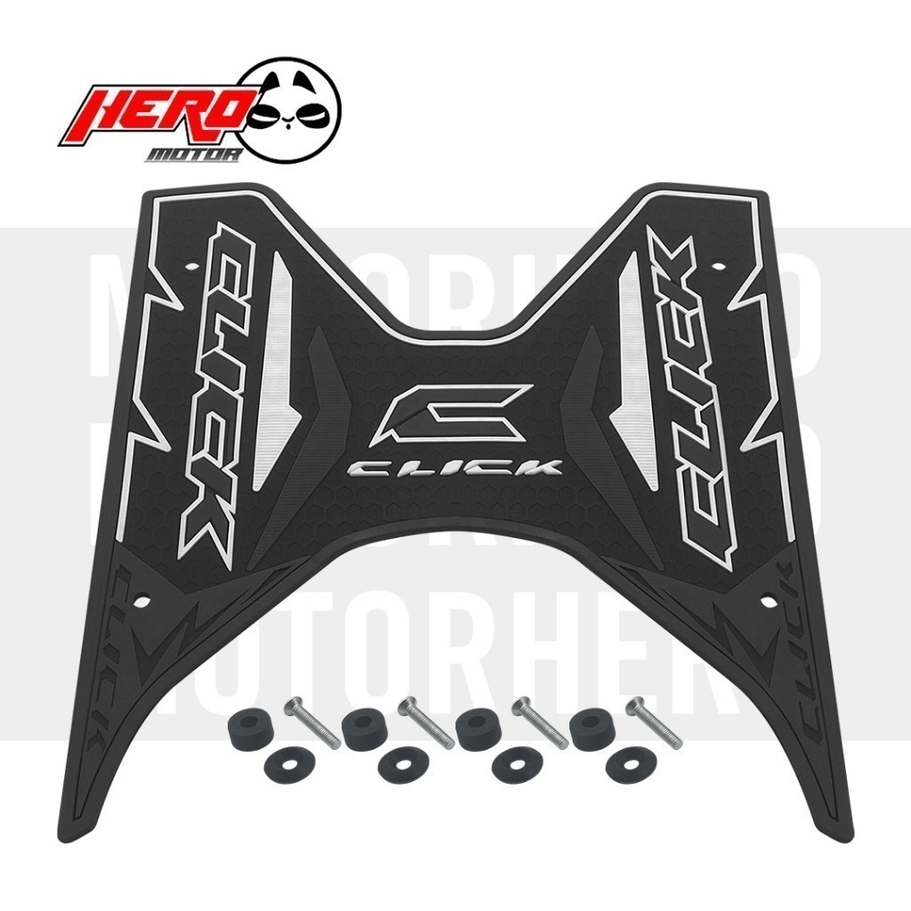 TOP1 Pure Rubber Footboard Matting For Honda Click V1 V2 125i 150 ...