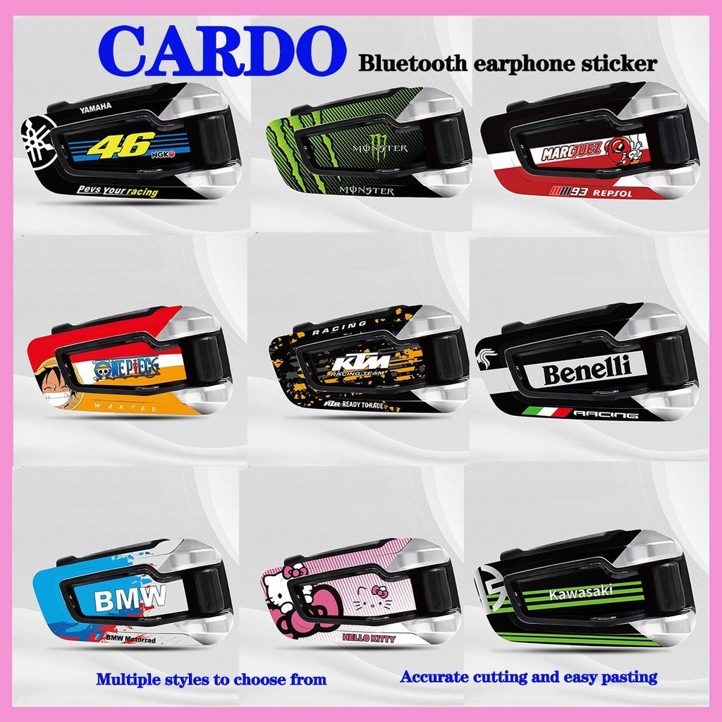 For CARDO ONE Generation Bluetooth Earphone Case Protection Stickers ...