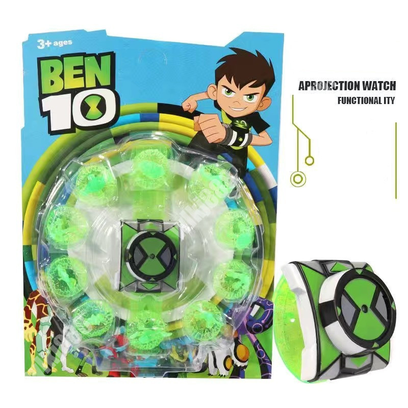 Ben 10 Omnitrix Watches Luminous Ben Tennyson Doll Model Projector ...