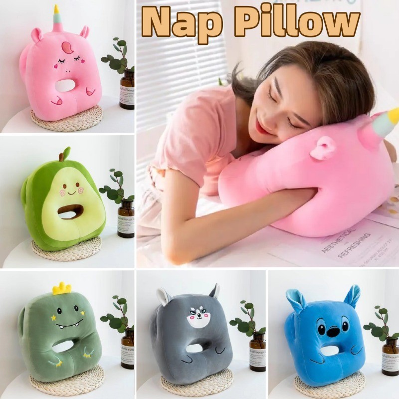 Work Neck Nap Pillow Cartoon Travel Pillow Office Rest Pillow Neck ...